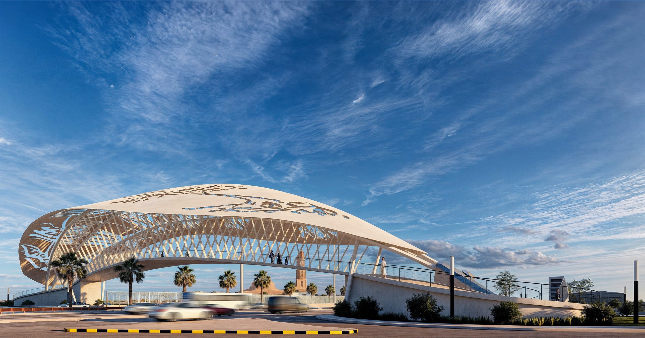 Bahrain Pedestrian Bridge – Squadra Architects